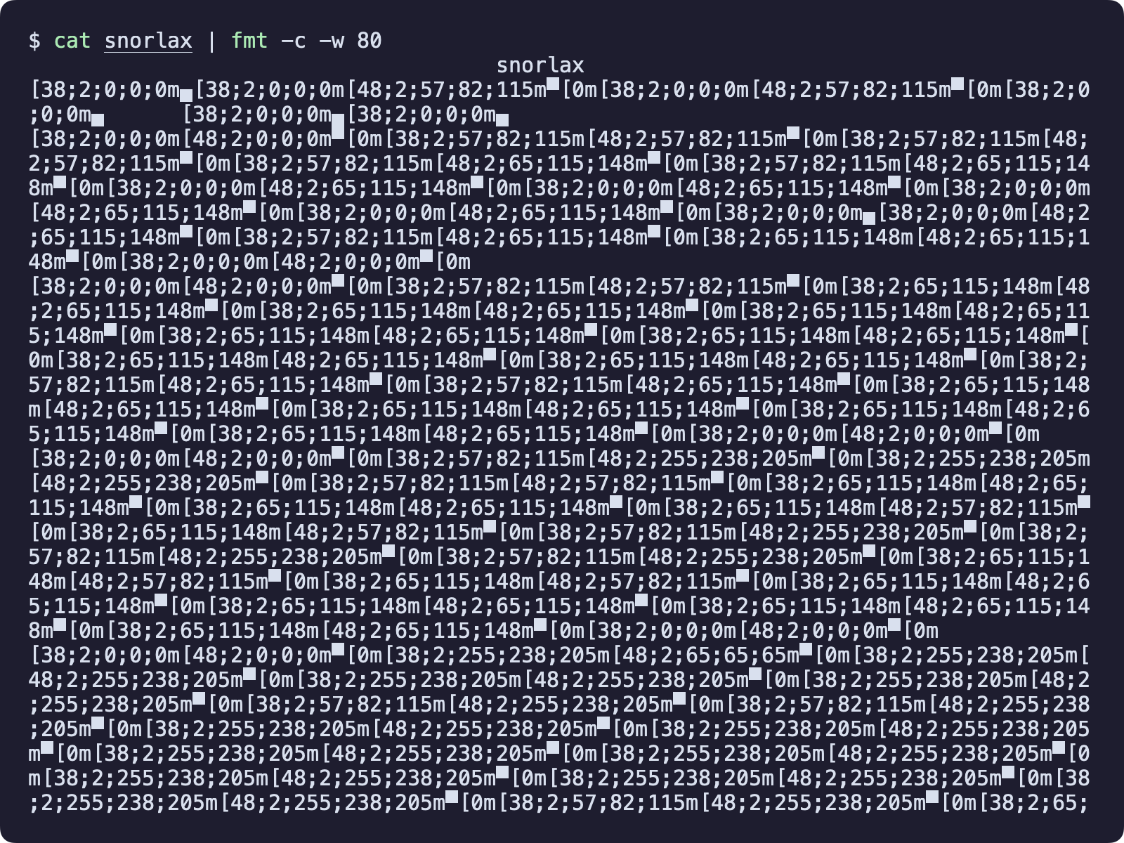 Centering ANSI Images On A Terminal Eskerda